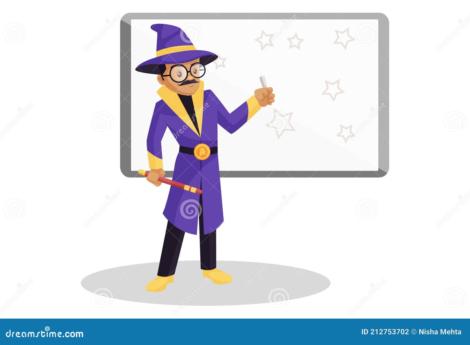 Astrologer Vector Cartoon Illustration | CartoonDealer.com #212753688