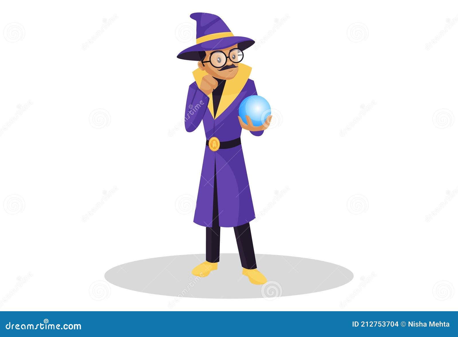 Astrologer Vector Cartoon Illustration | CartoonDealer.com #212753688