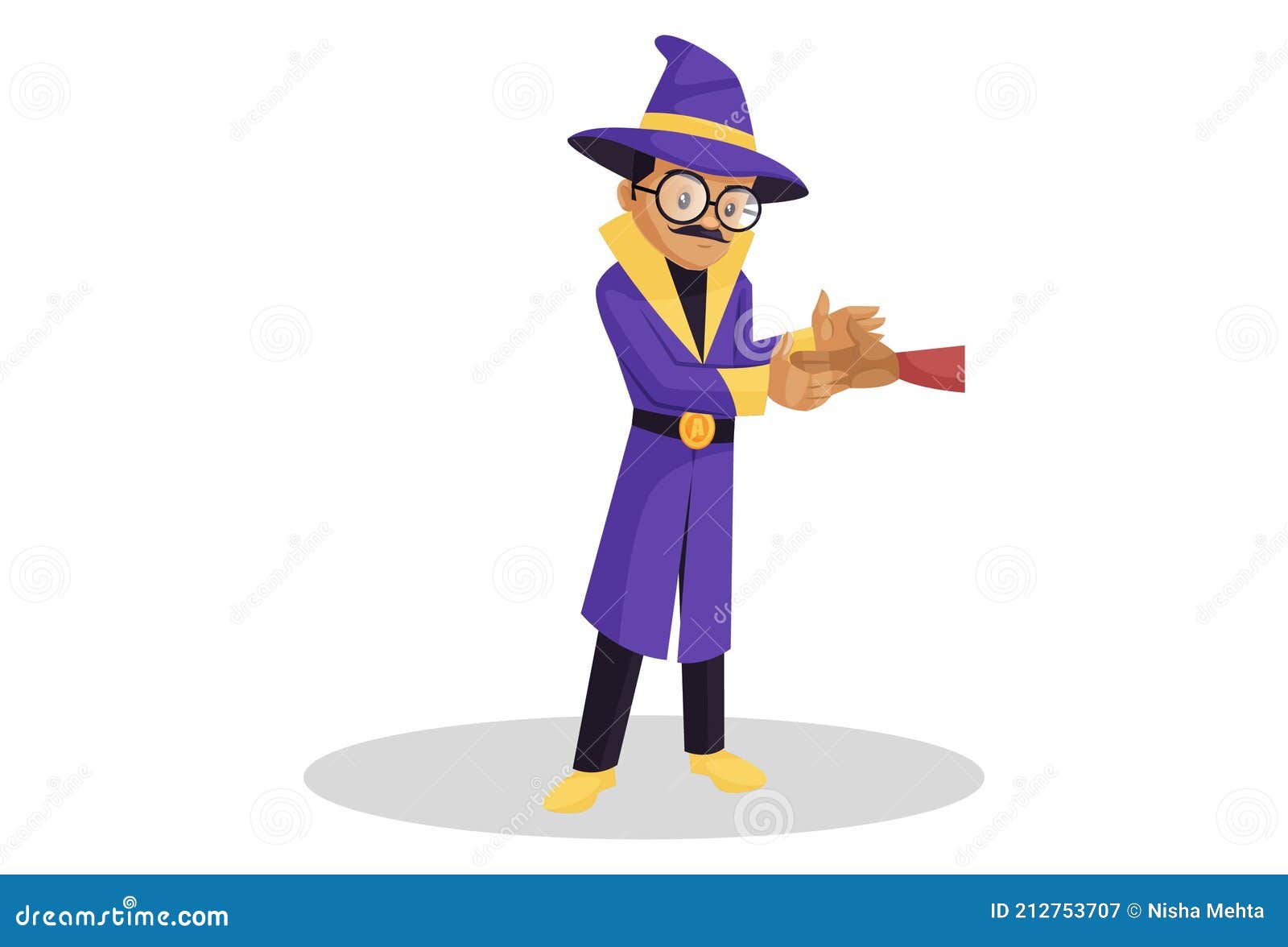 Astrologer Vector Cartoon Illustration | CartoonDealer.com #212753688