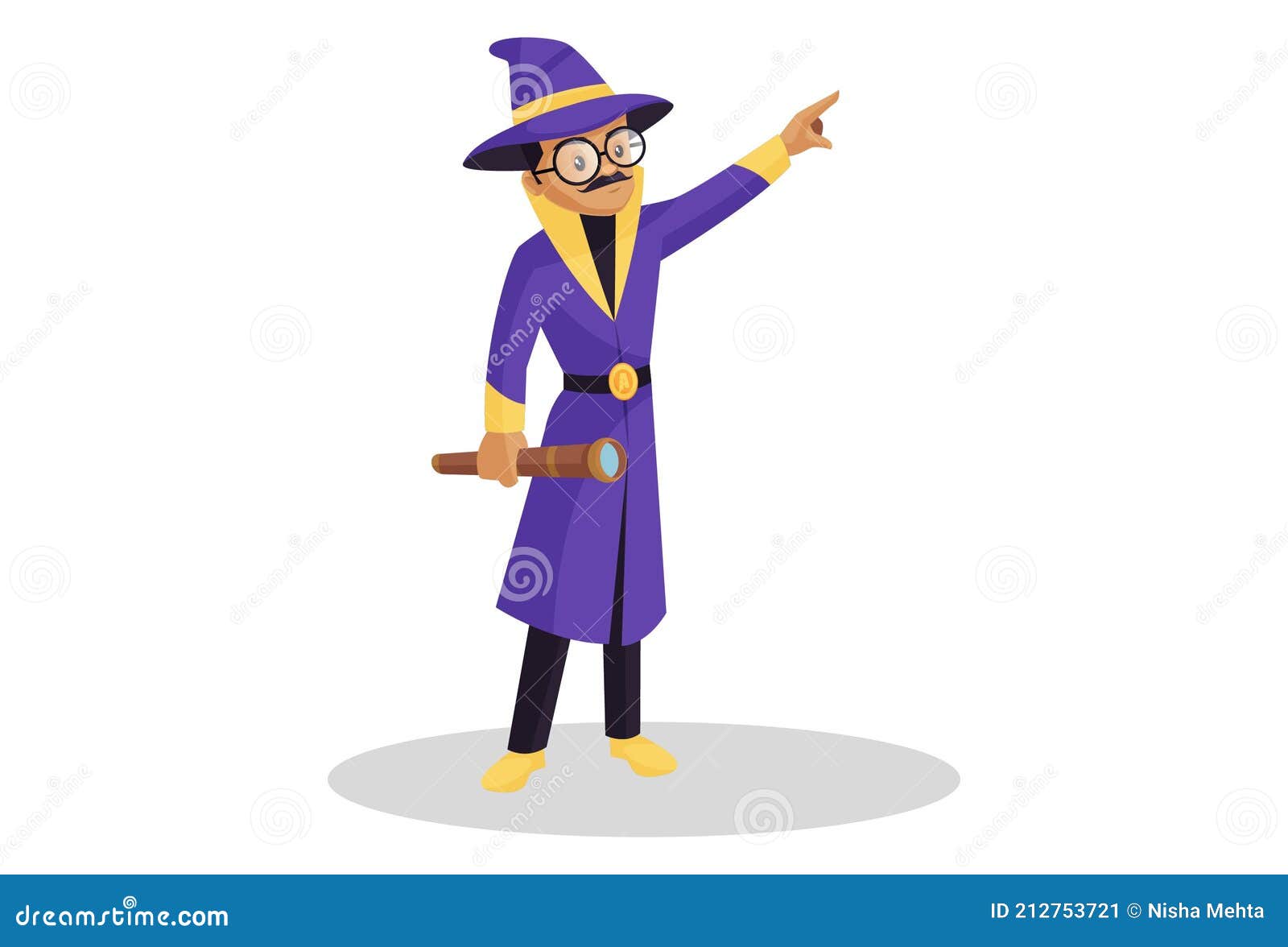 Astrologer Vector Cartoon Illustration | CartoonDealer.com #212753688