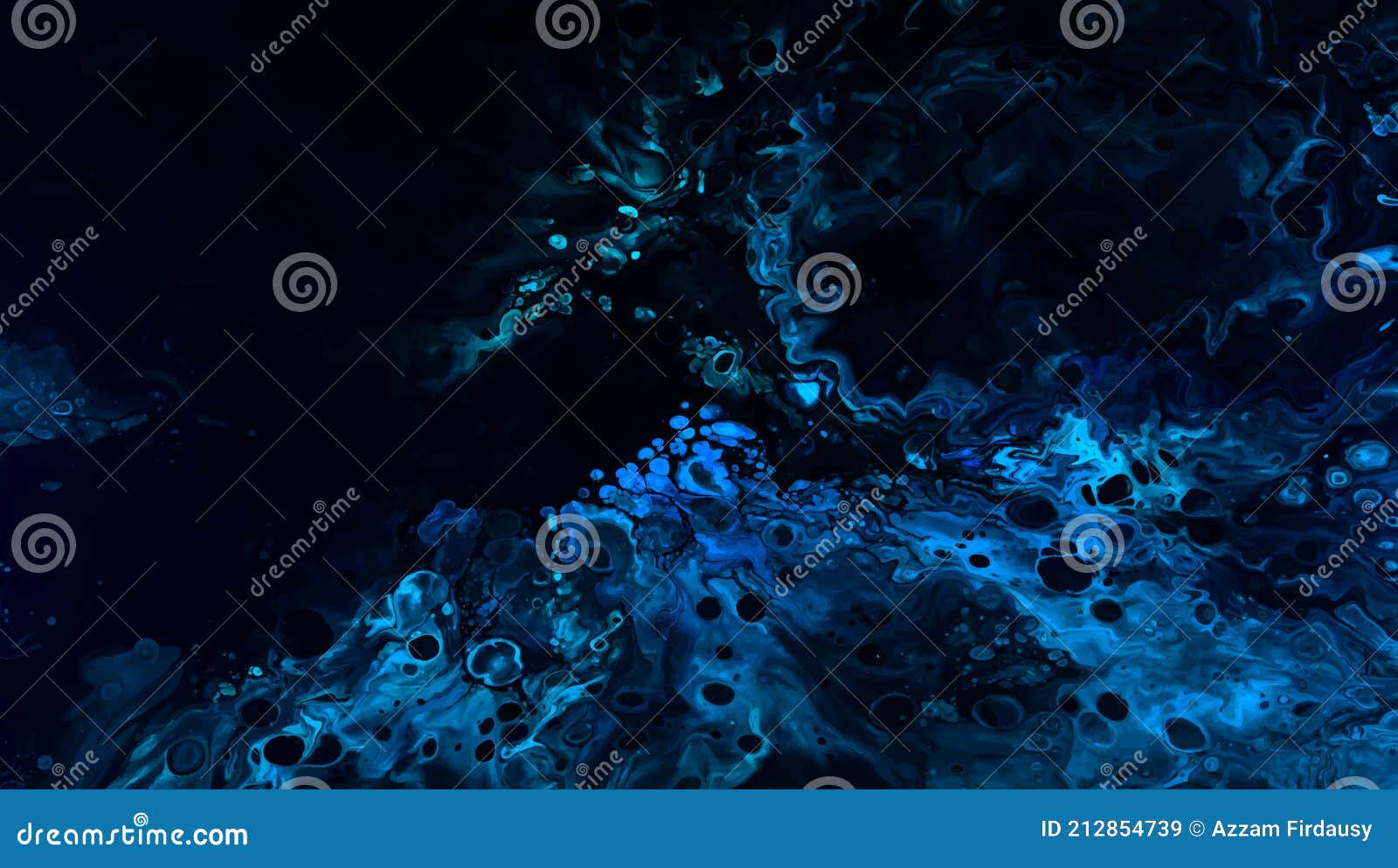 Illustration of Pattern Like Coral Reef in Deep Sea with Dark Blue ...
