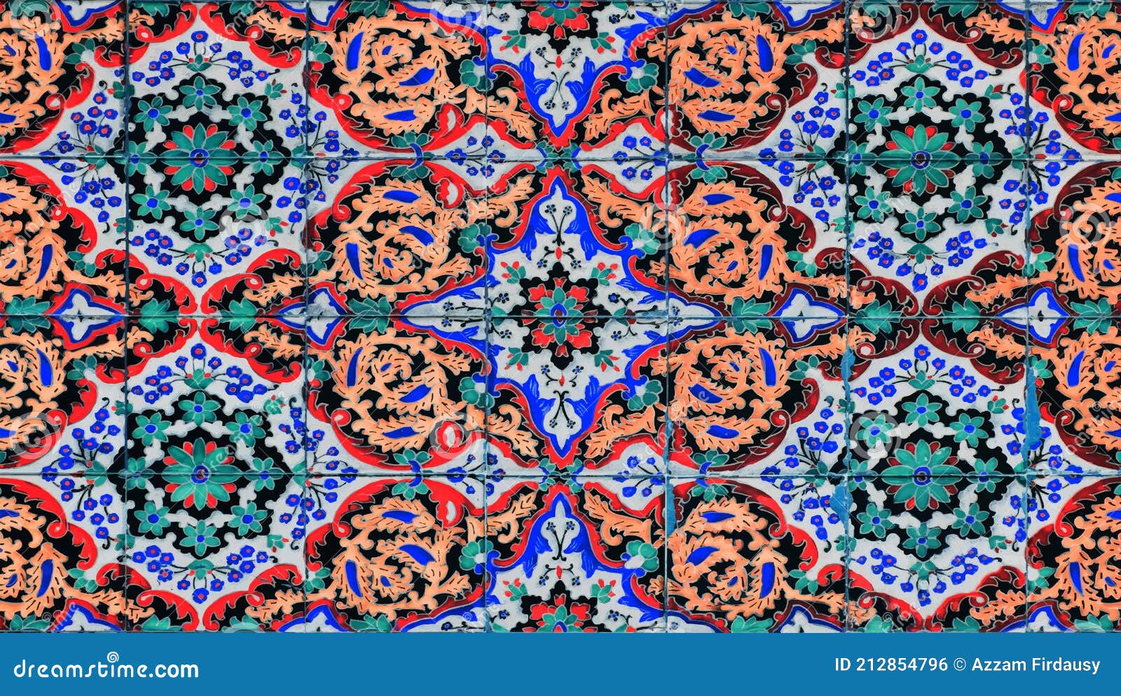 Series of Floor Tile Arrangements Forming an Elegant Ornate Pattern ...