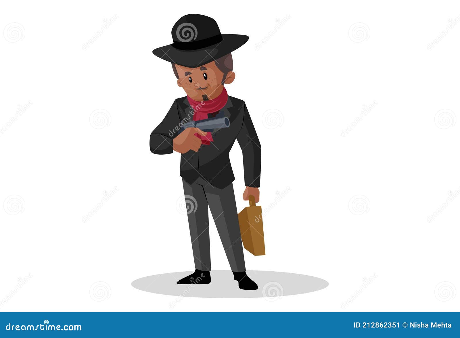 Don Vector Cartoon Illustration Stock Vector - Illustration of cute ...