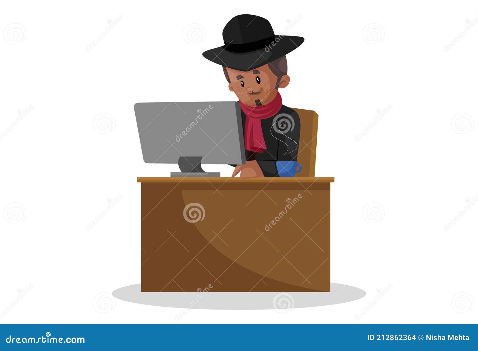 Don Vector Cartoon Illustration Stock Vector - Illustration of clothes ...