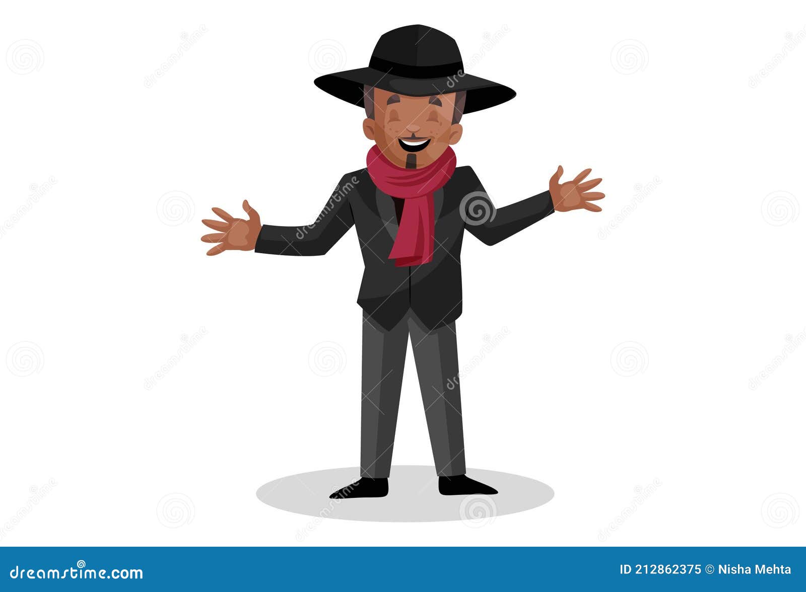 Don Vector Cartoon Illustration Stock Vector - Illustration of gangster ...