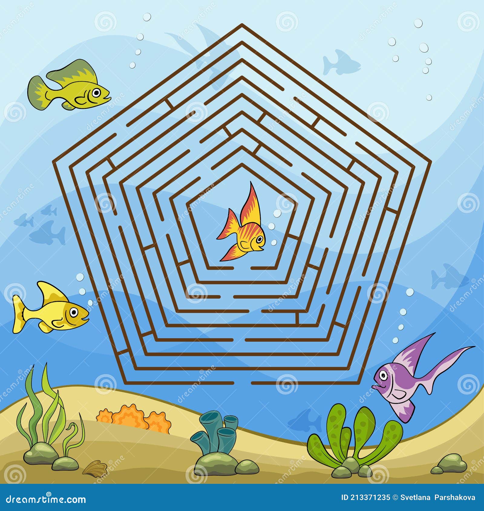 Maze Game for Kids and Adults. Stock Vector - Illustration of alga ...