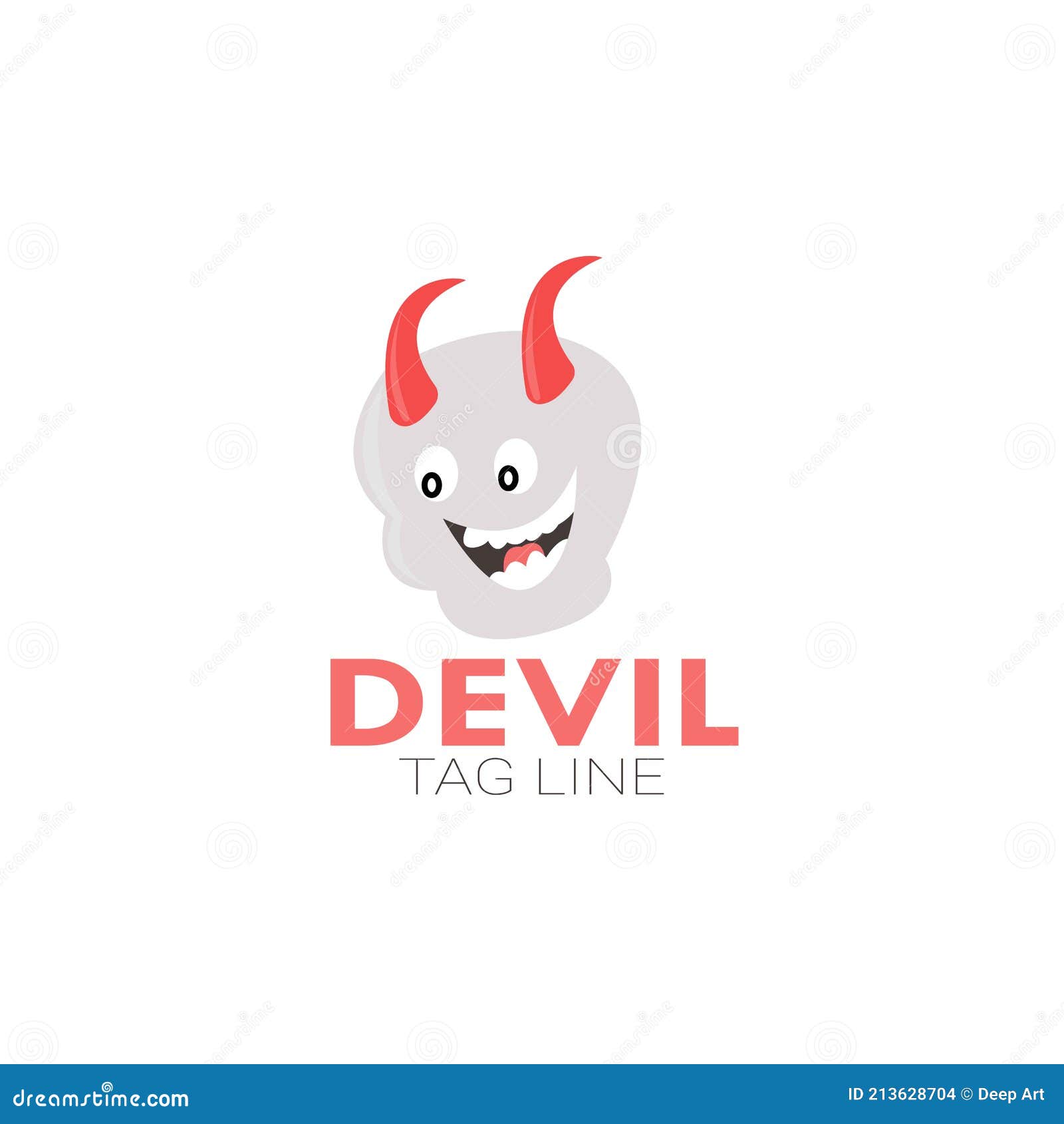 Devil Face Logo Template for Your Business Stock Vector - Illustration ...