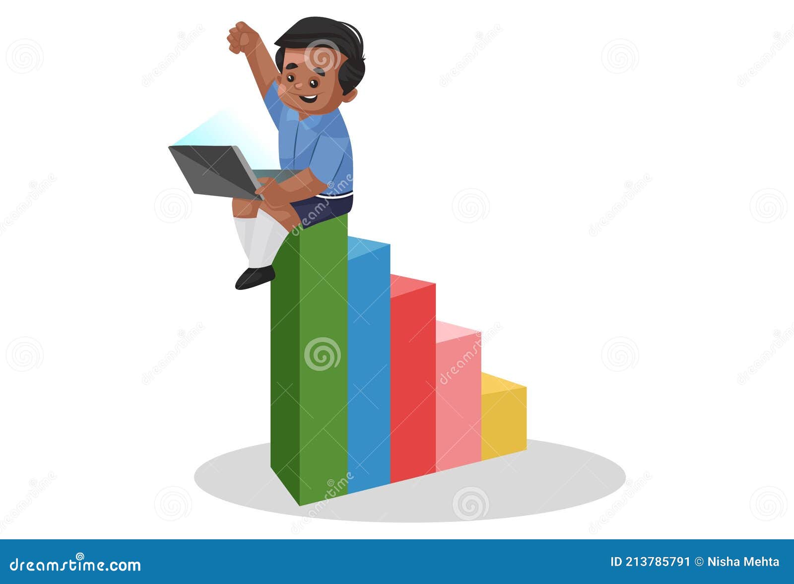 School Boy Vector Cartoon Illustration Stock Vector - Illustration of ...