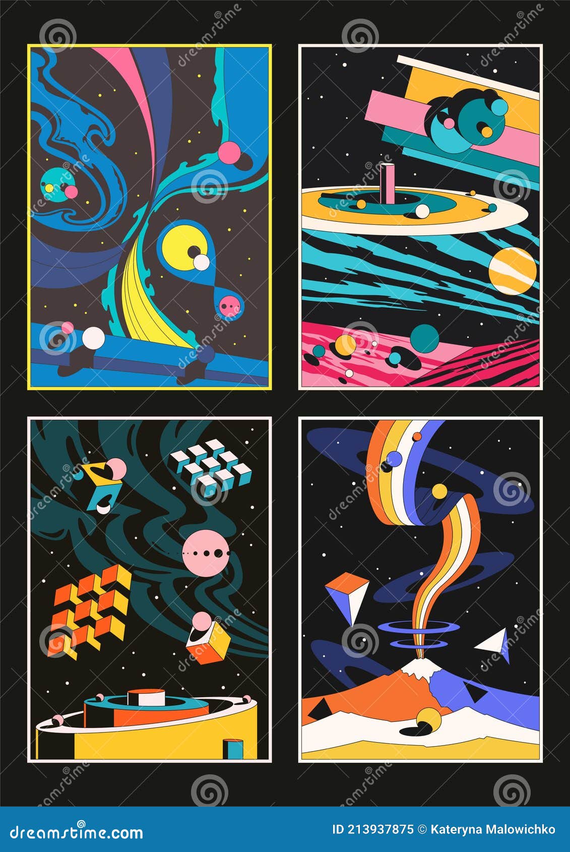 Psychedelic Volcano Erupting Color Smoke Stock Photo | CartoonDealer ...