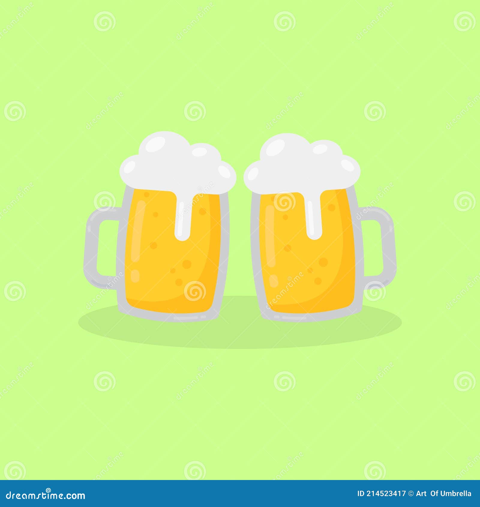 Illustration Vector Graphic of Two Beers Stock Vector - Illustration of ...