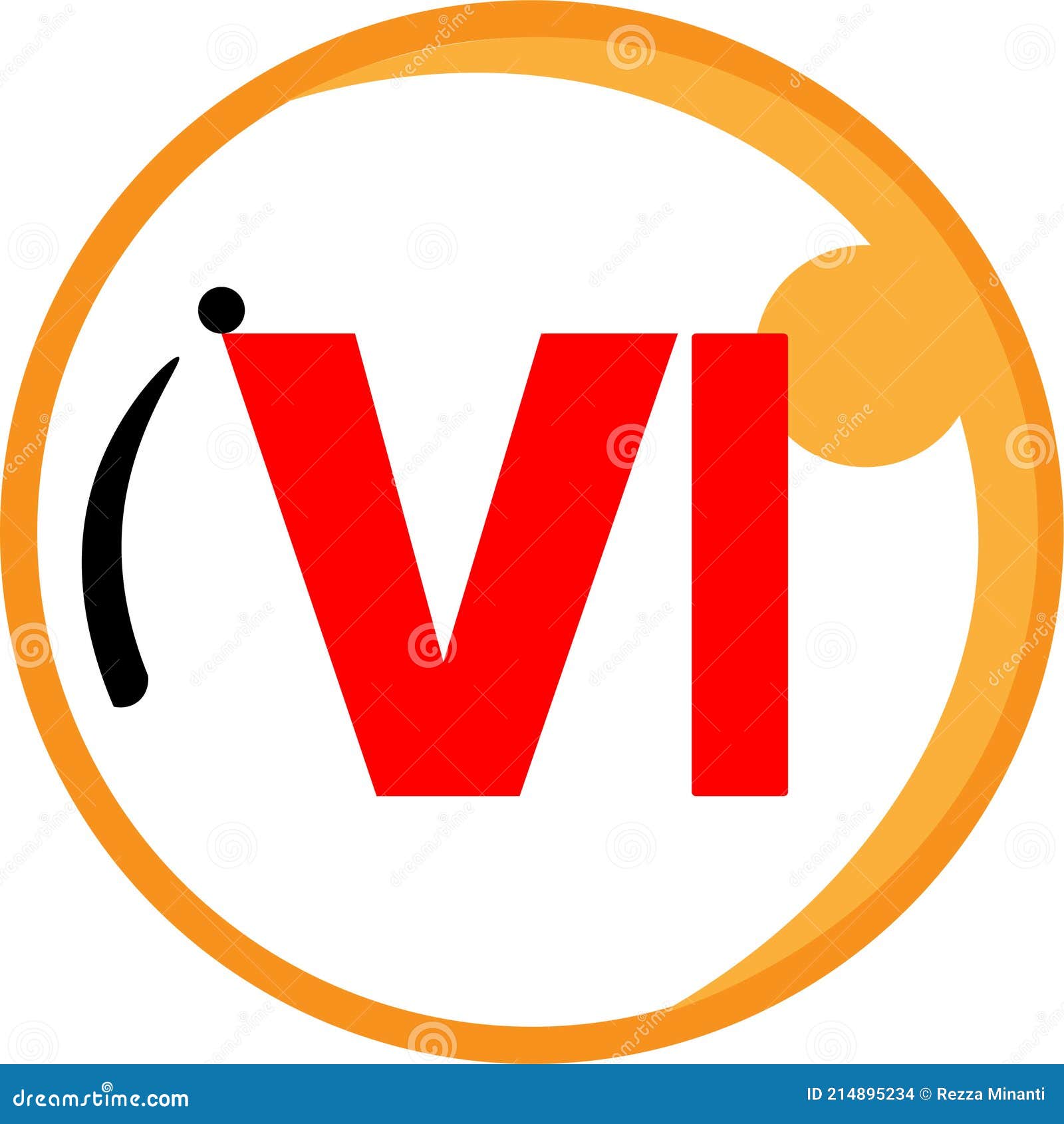 Vector of the Roman Number Six Which is Represented by the Symbol VI ...