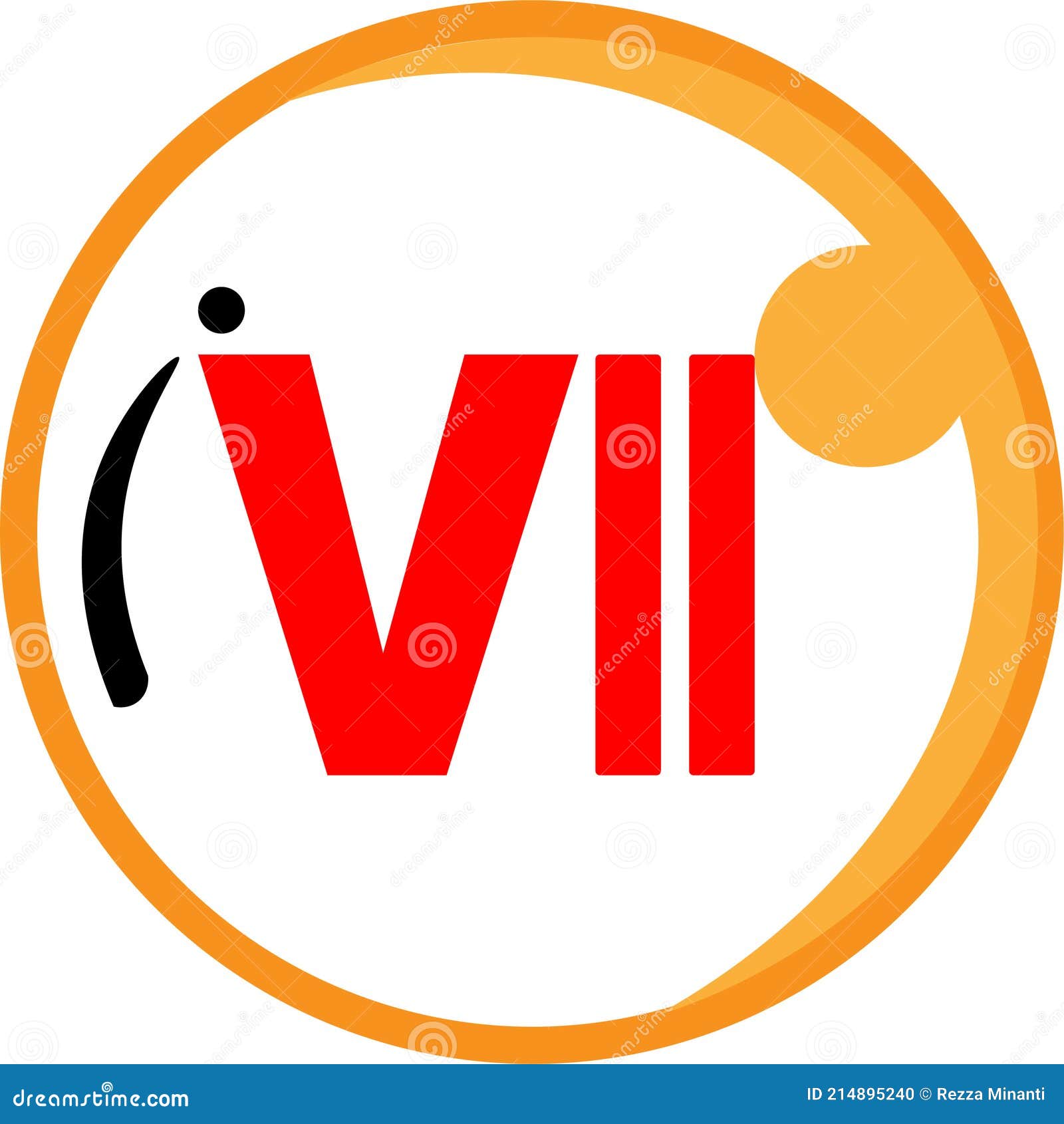 Vector of the Roman Number Seven Which is Represented by the Symbol VII ...