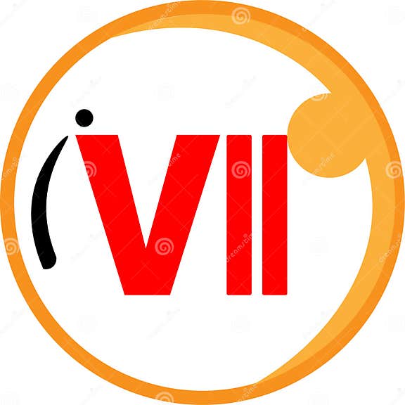 Vector of the Roman Number Seven Which is Represented by the Symbol VII ...