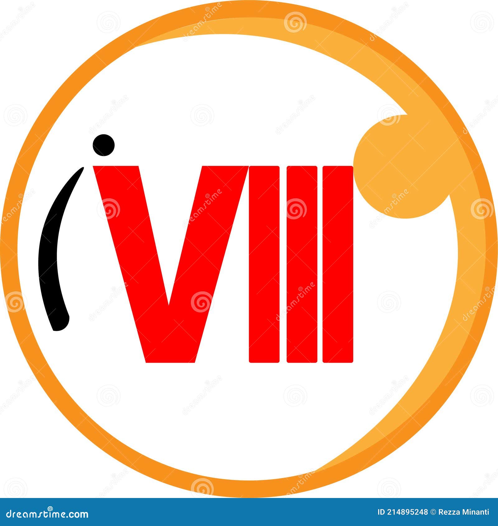 Vector of the Roman Number Eight Which is Represented by the Symbol ...