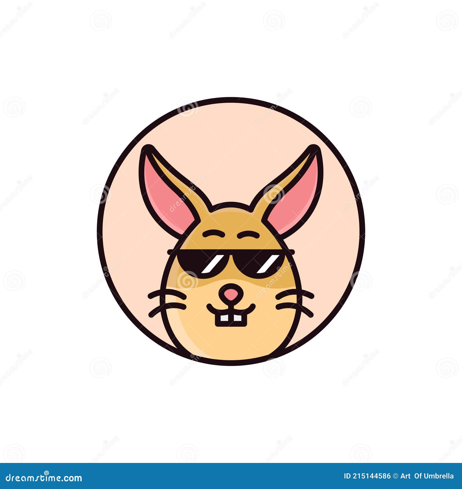 Illustration Vector Graphic of a Cool Rabbit Stock Vector ...