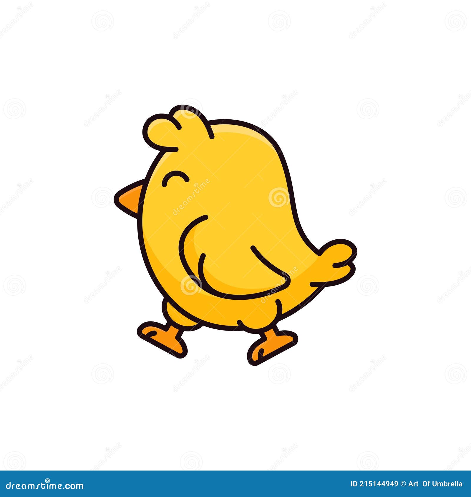 Illustration Vector Graphic of Walking Little Chicken Stock Vector ...