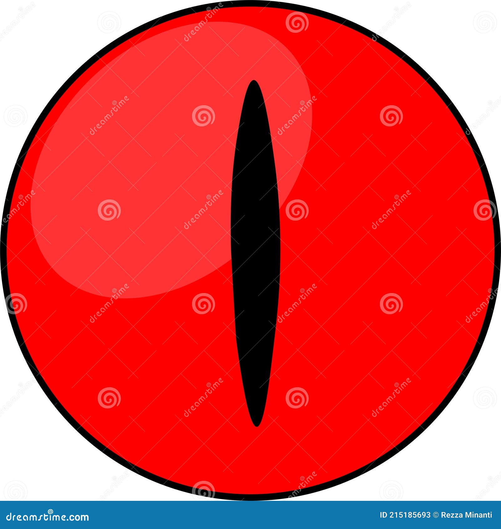 Vector of the Kyubi S Sage Mode Eye Stock Vector - Illustration of ...
