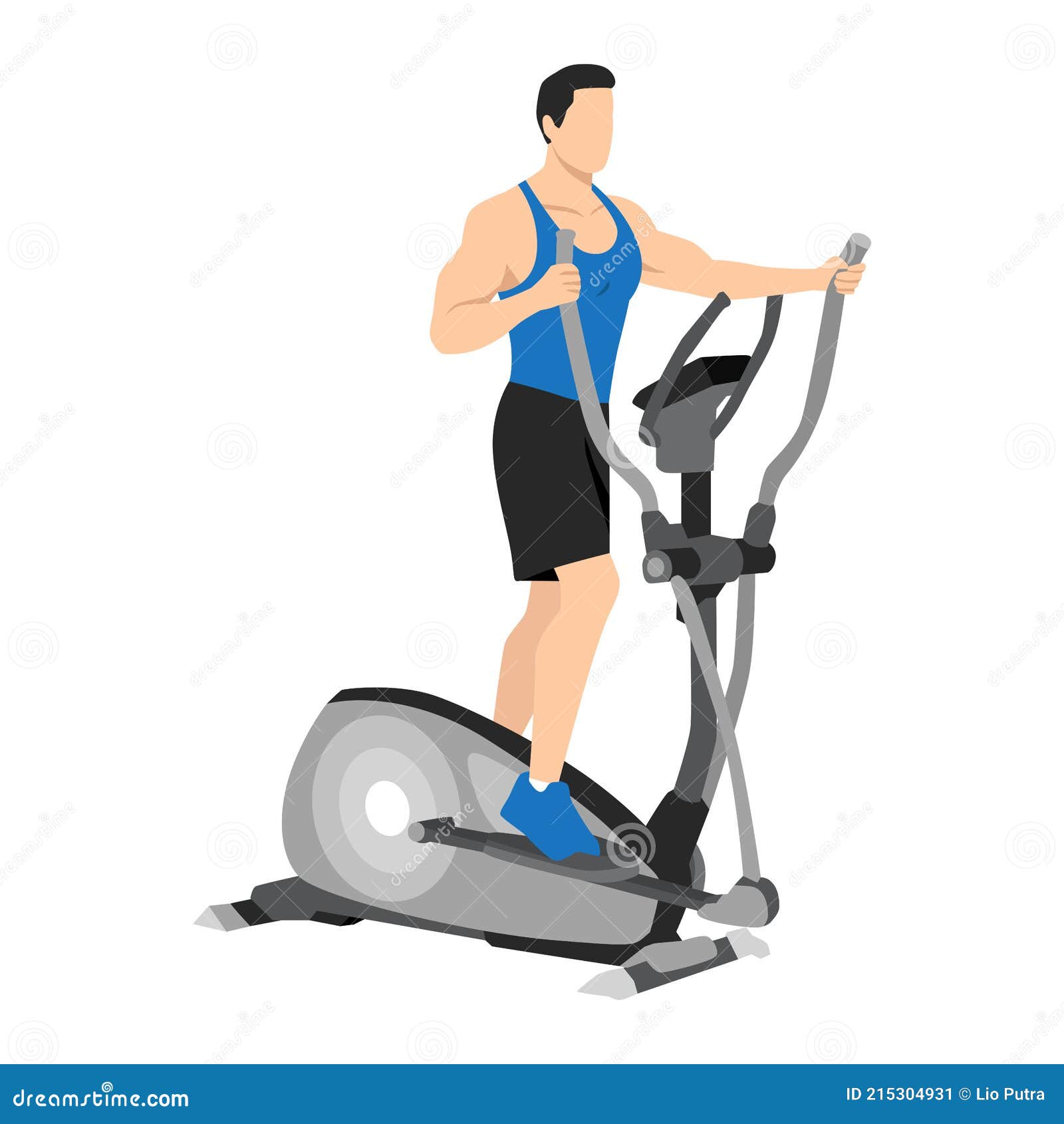 Man Doing Machine Bent Arm Chest Fly Exercise. Butterflies, Pec Deck ...