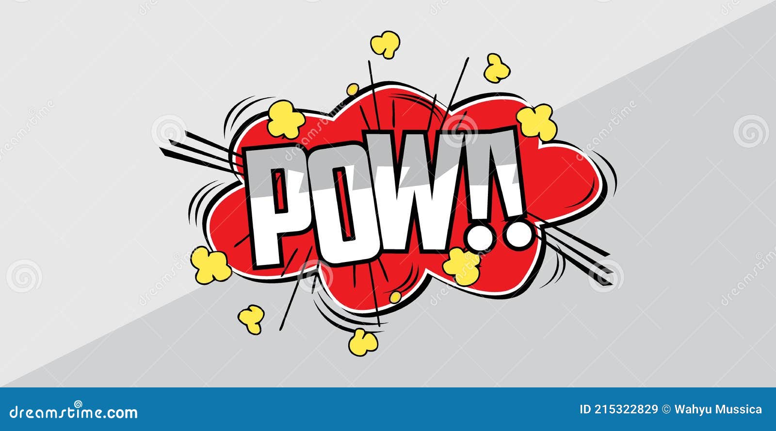 Comics Cloud with Boom, Oops, Pow, Wow and Crush Word. Vector Comic ...