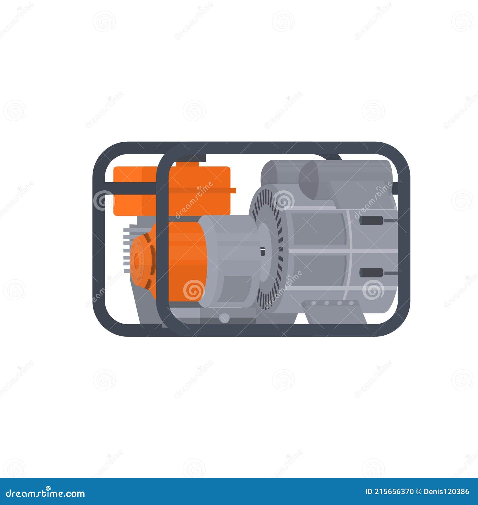 Generator. Power Generator, Vector Illustration Stock Vector ...