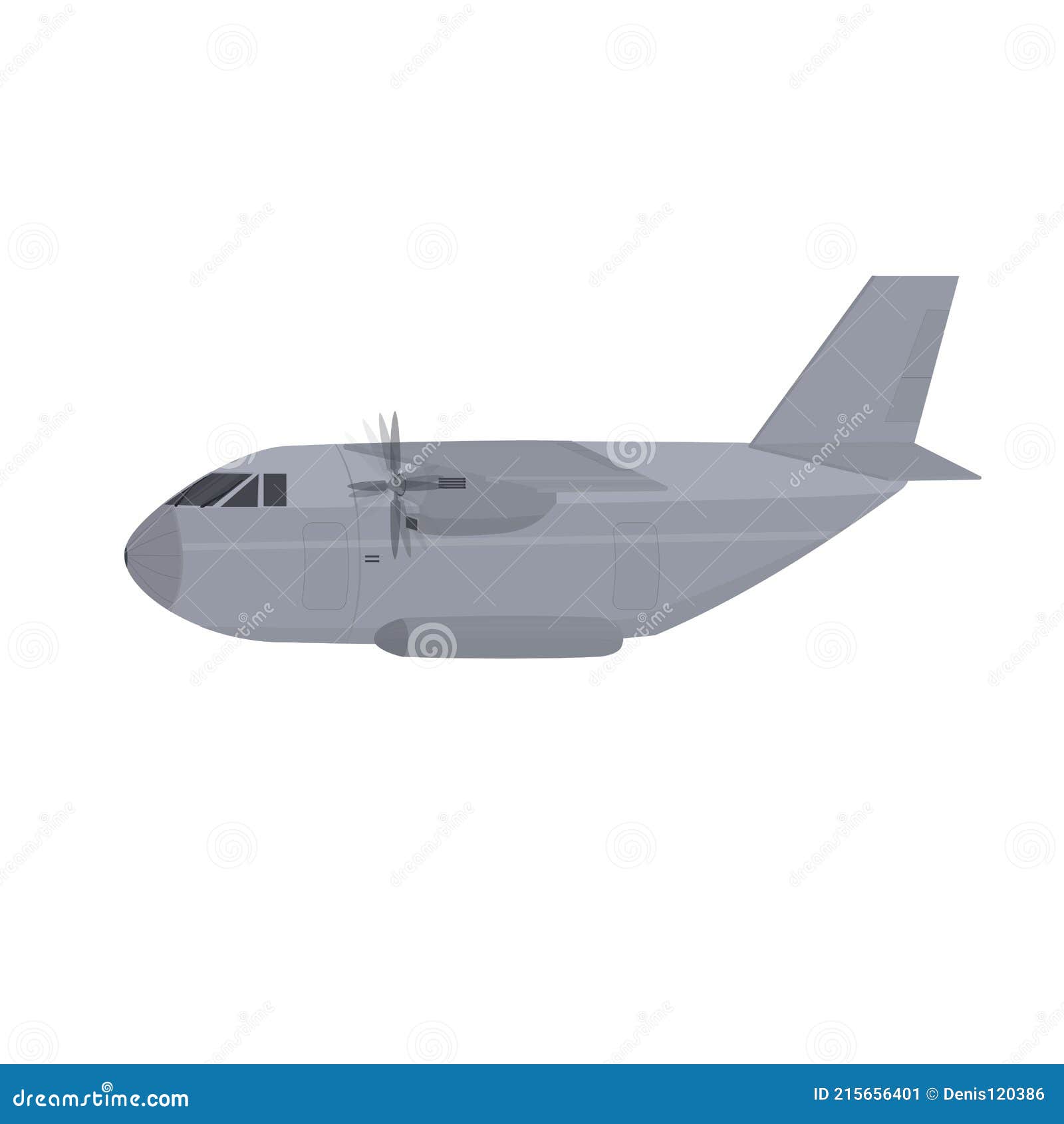 Transport Plane. Cargo Plane, Vector Illustration Stock Vector ...