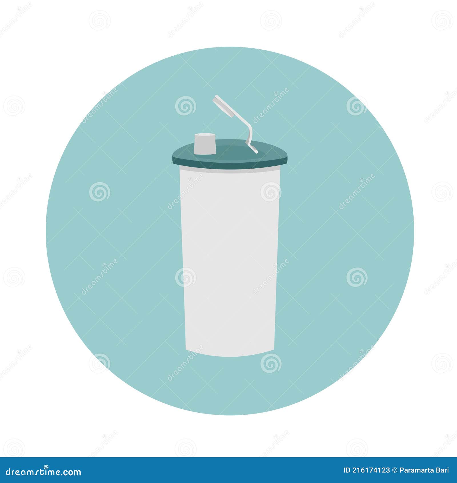 Tumbler Icon Simple Flat Style Vector Illustration | CartoonDealer.com ...
