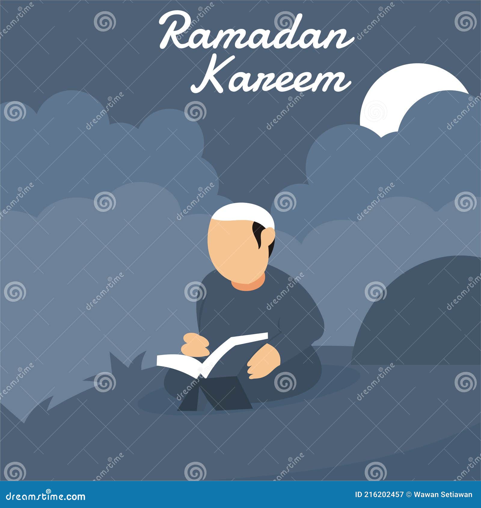 Muslim Reading Quran. Hand With Open Book Quran Praying Activities In ...