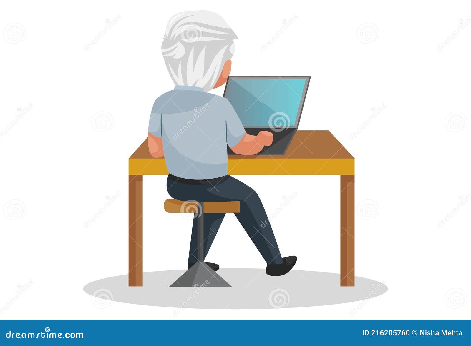 Watchman Vector Cartoon Character Stock Vector - Illustration of ...