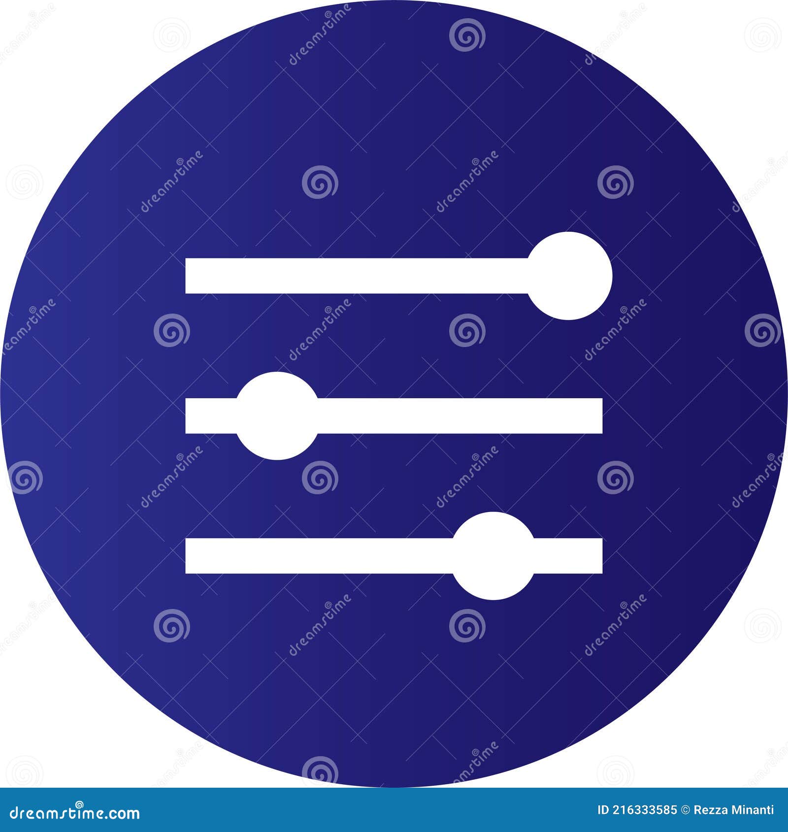 Vector of a Filter Icon in the Application Stock Vector - Illustration ...