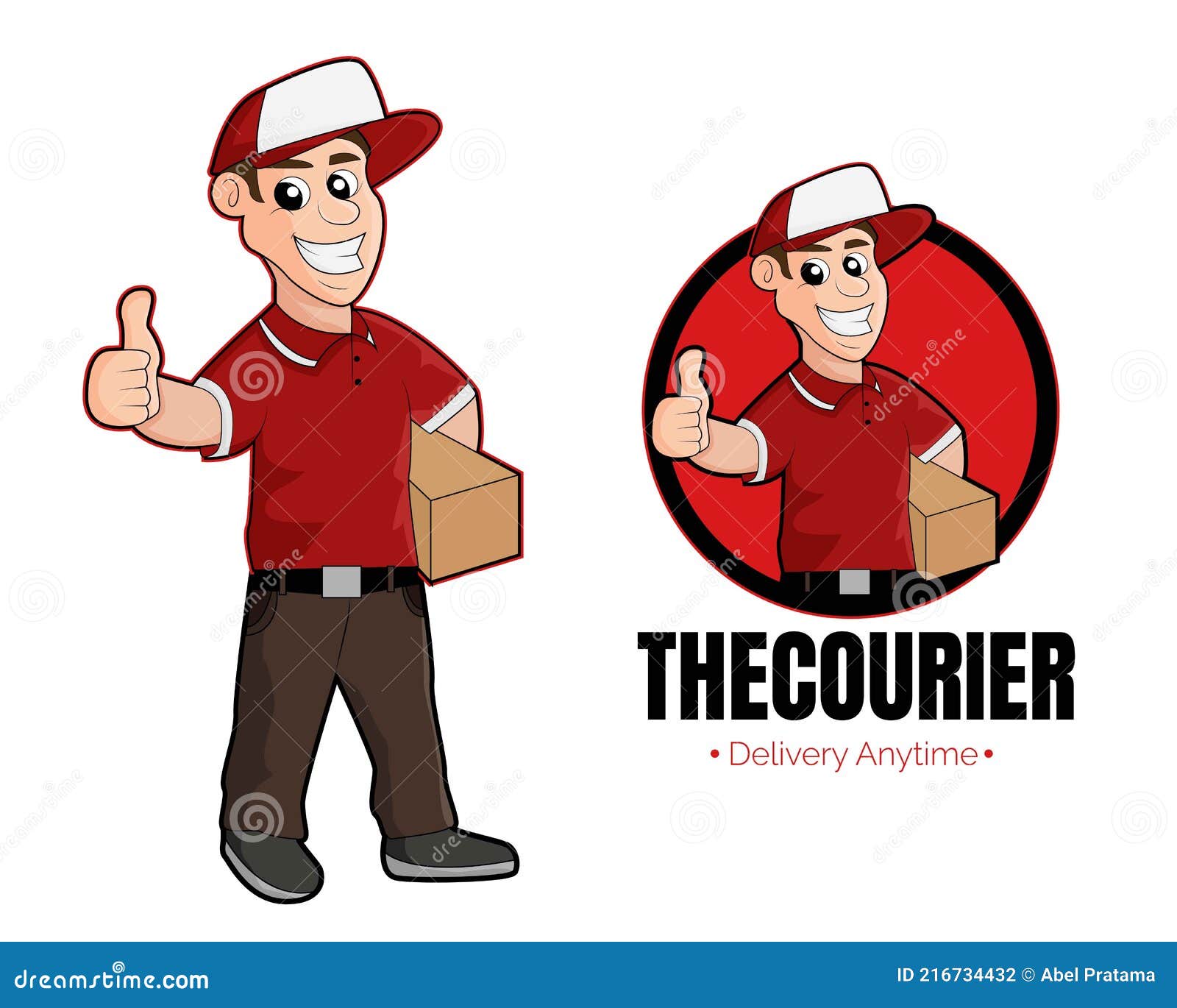 The Courier Logo Template Design Stock Vector - Illustration of deliver ...