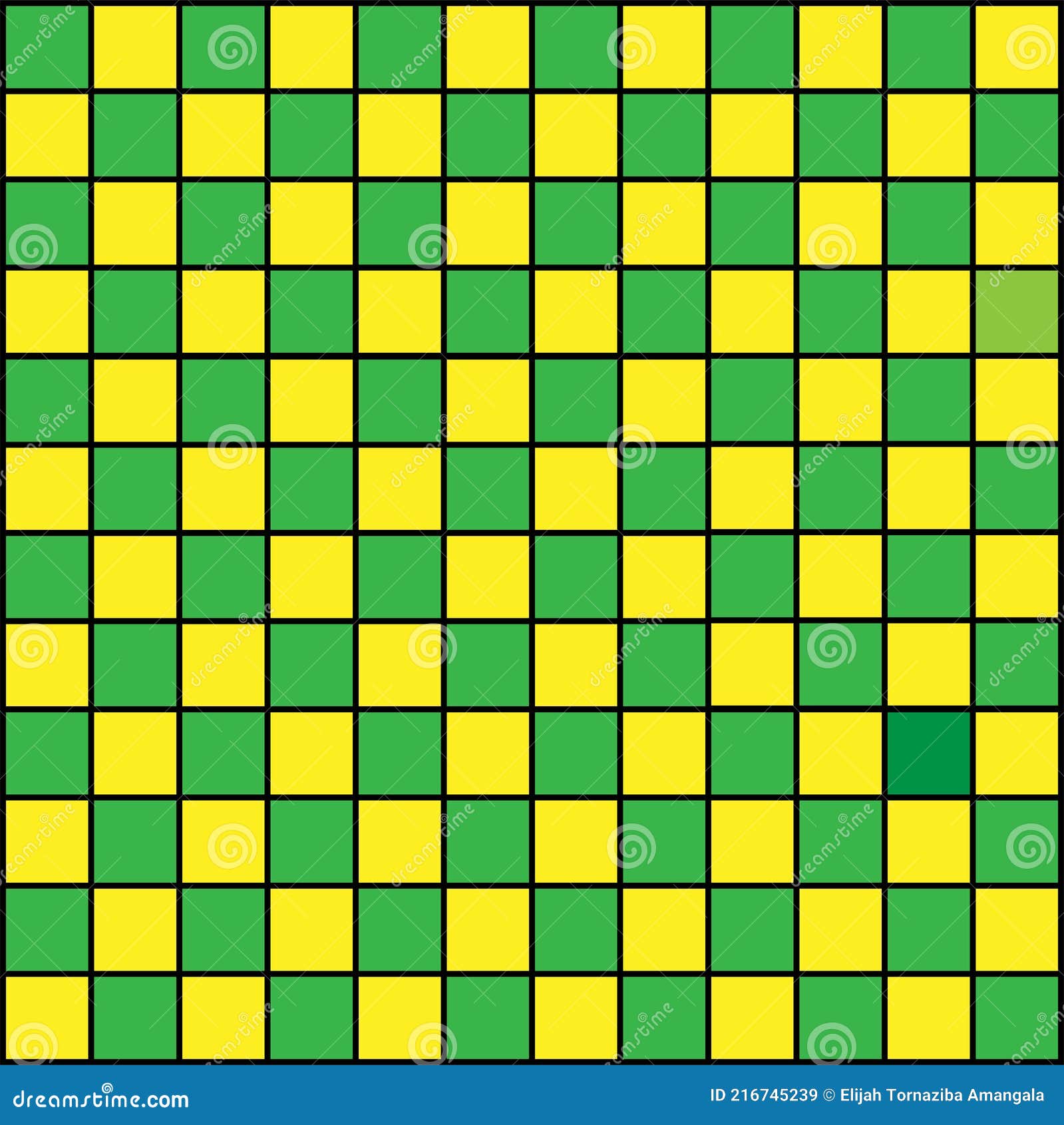 Green and Yellow Squares Pattern on Board Stock Illustration ...