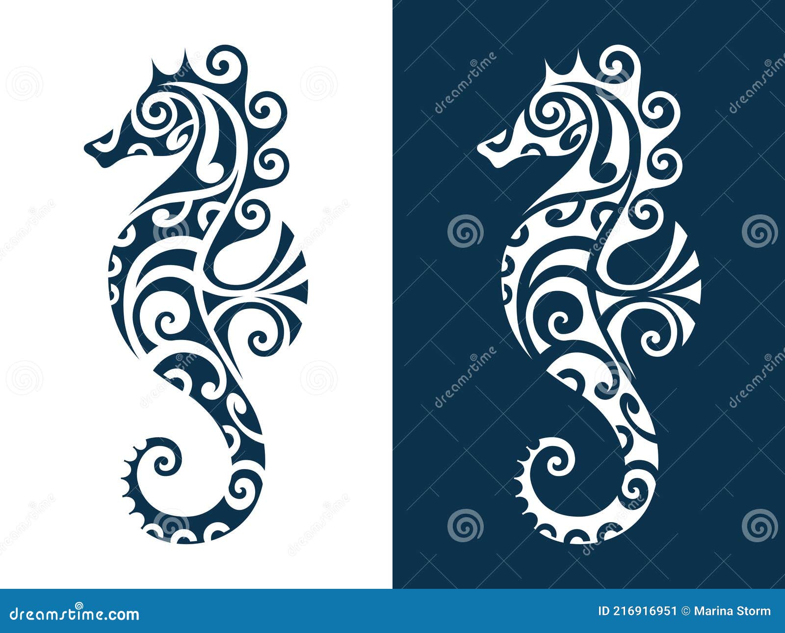Graphic Seahorse Stock Illustrations – 6,372 Graphic Seahorse Stock ...
