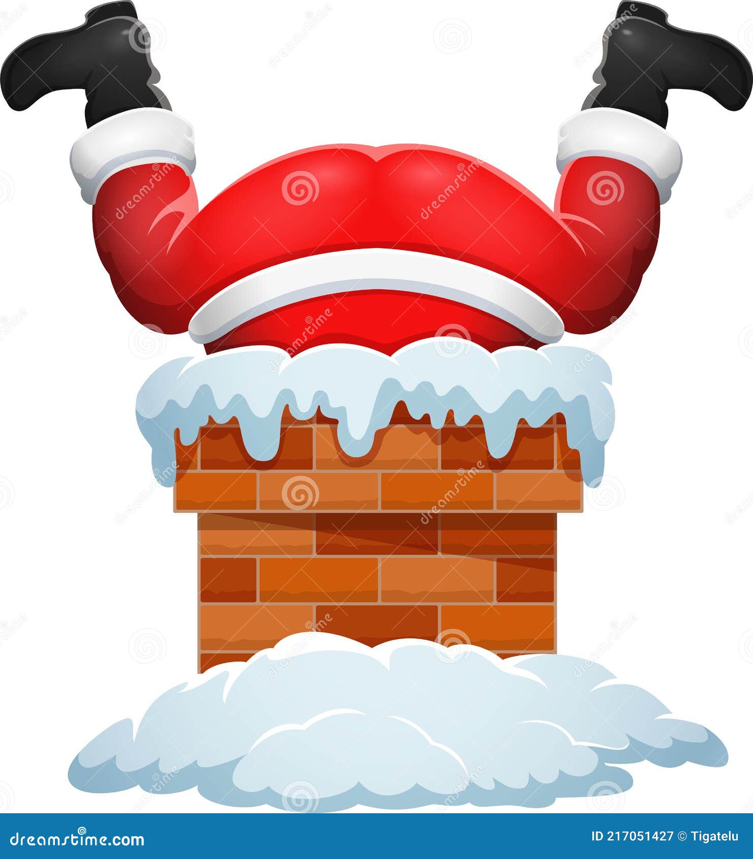 Cartoon Chimney Sweep On Roof | CartoonDealer.com #53109793