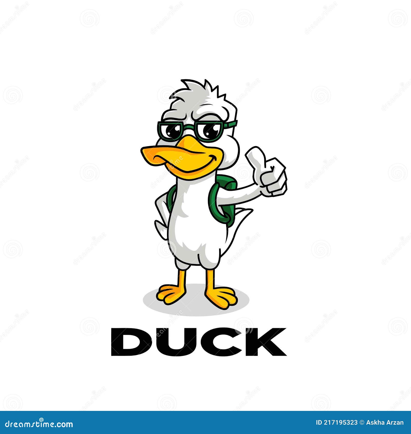 Duck design vector cartoon stock vector. Illustration of cartoon ...