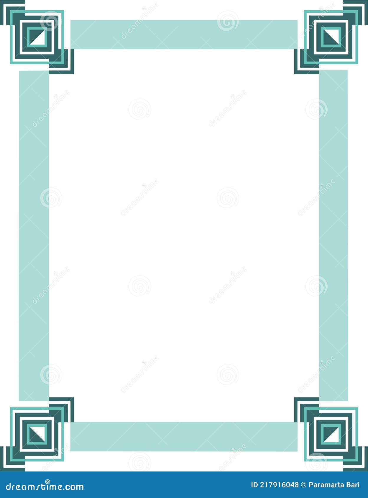 Frame Design with Ornate on the Four Corners Stock Vector ...