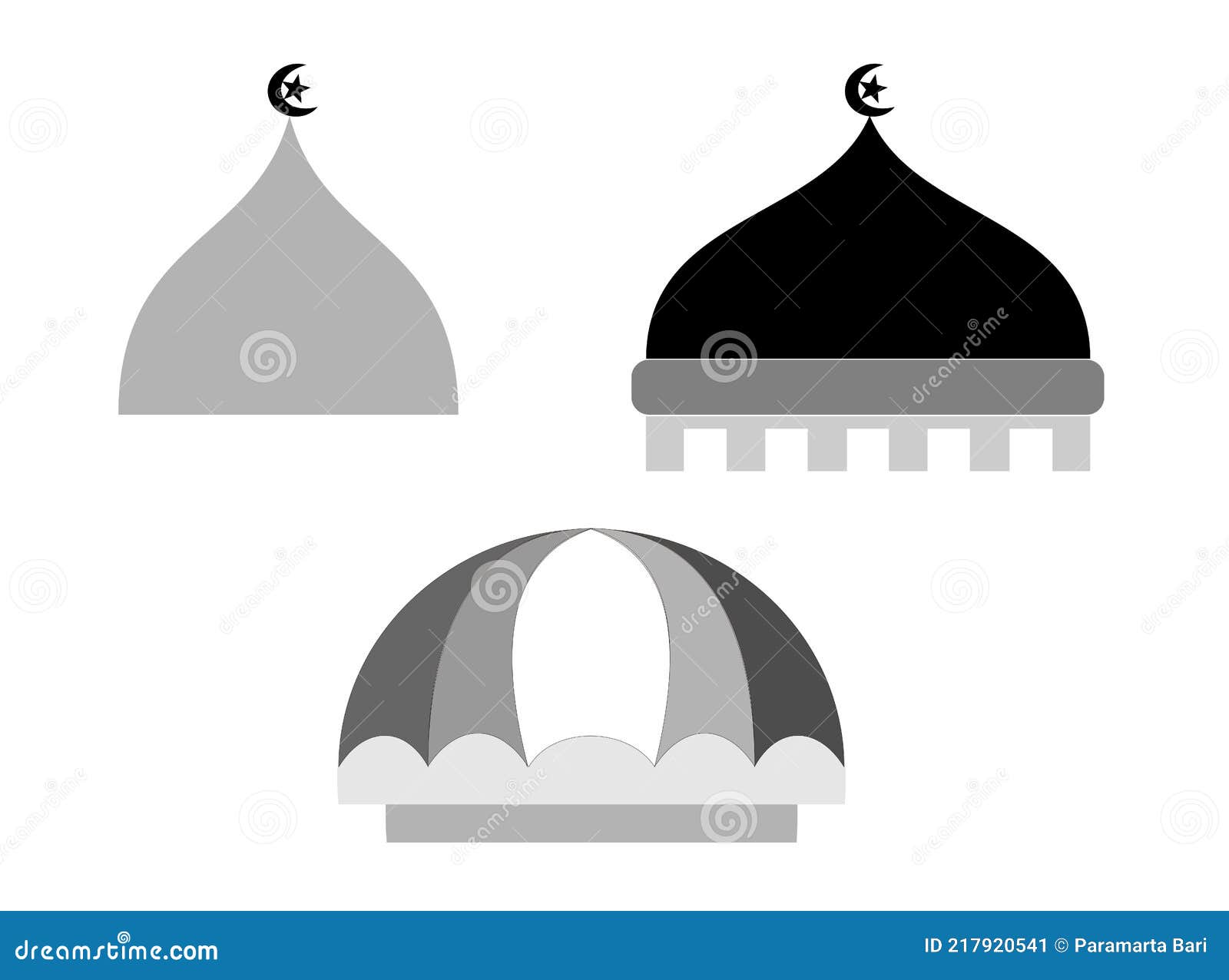 Mosque dome flat design stock vector. Illustration of celebration ...