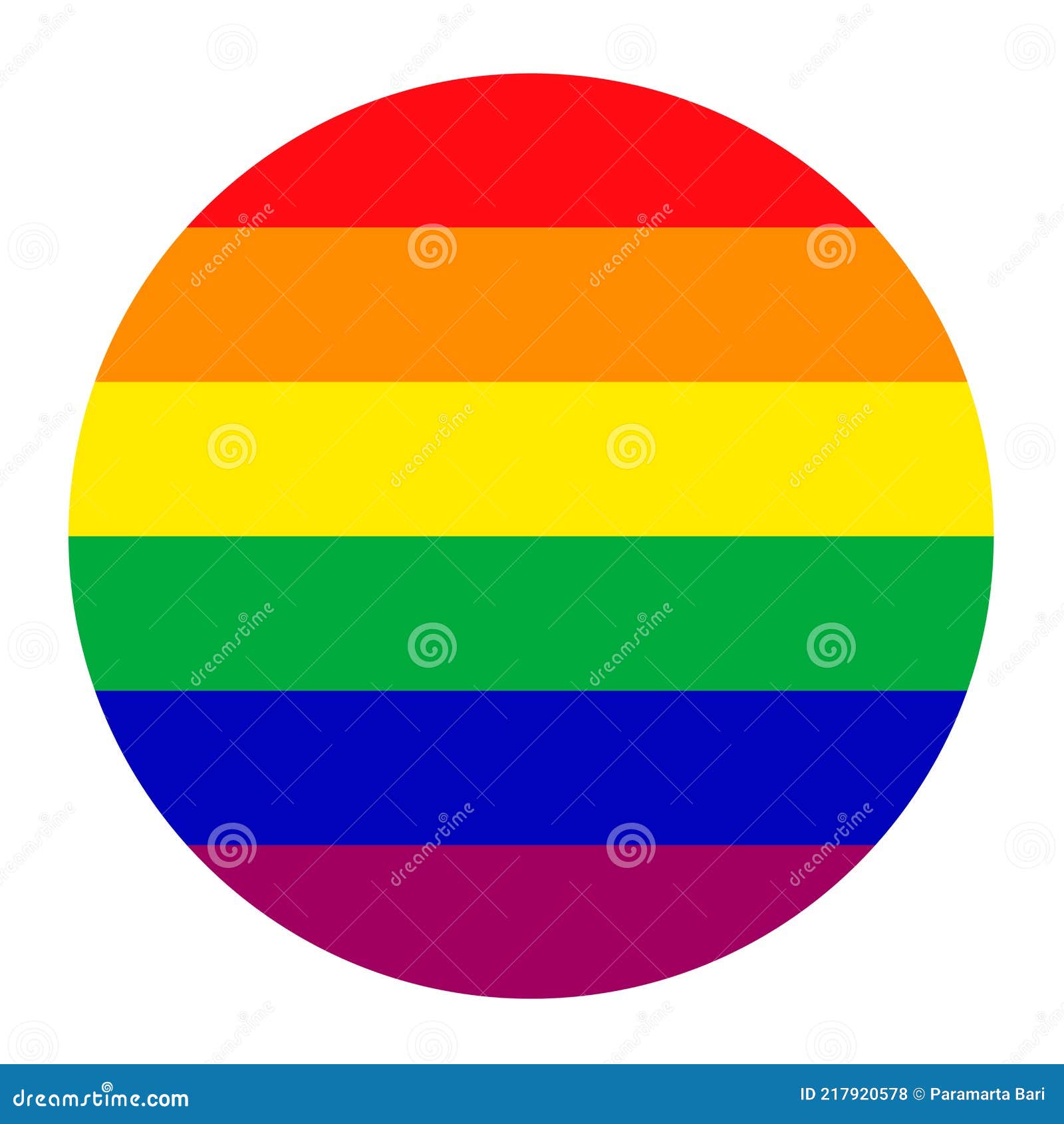 A Circle with a Rainbow Color Stock Vector - Illustration of human ...