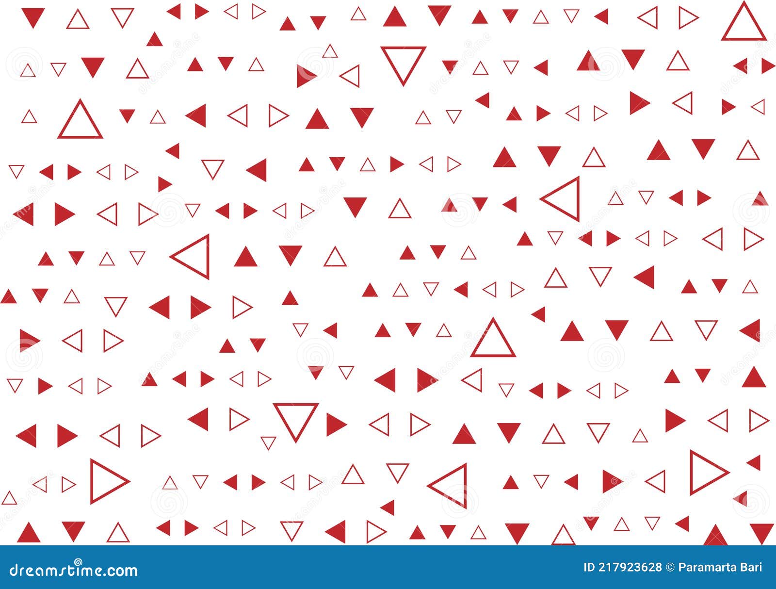 Random Repeating Triangle Motif on White Background Stock Vector ...
