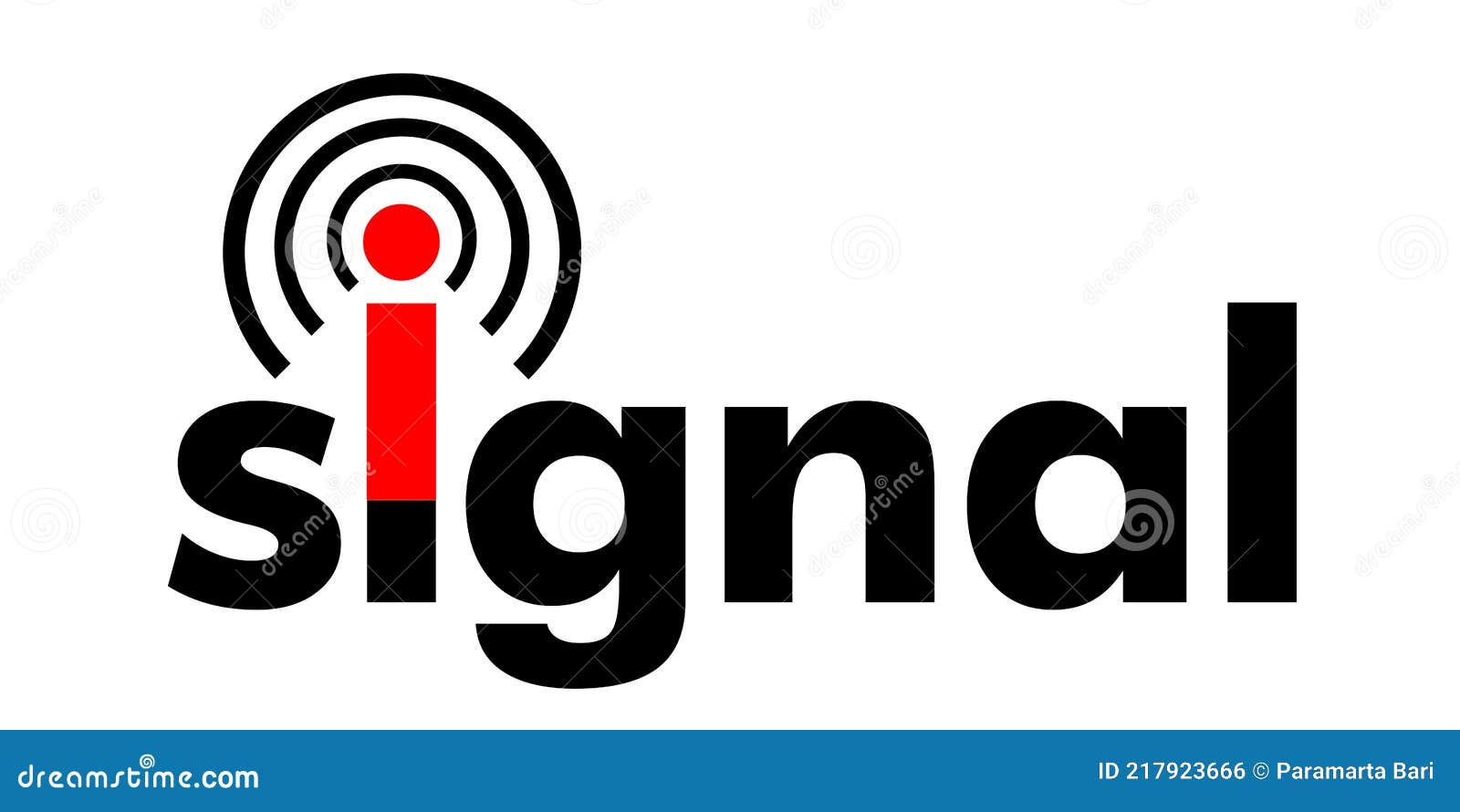 Flat Logo Design Based on the Letters "Signal" Stock Vector ...