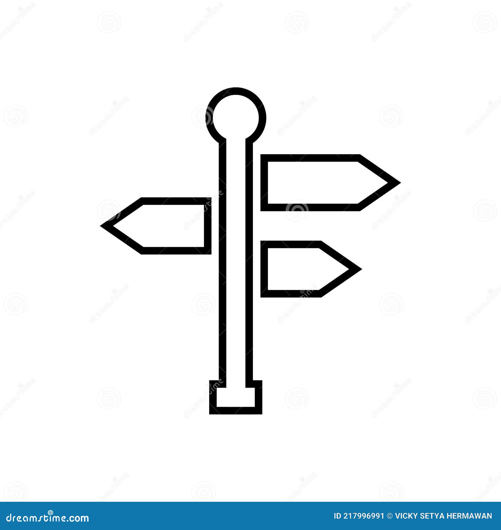 Signpost Icon Vector Illustration. Signpost Symbol Vector Stock Vector ...