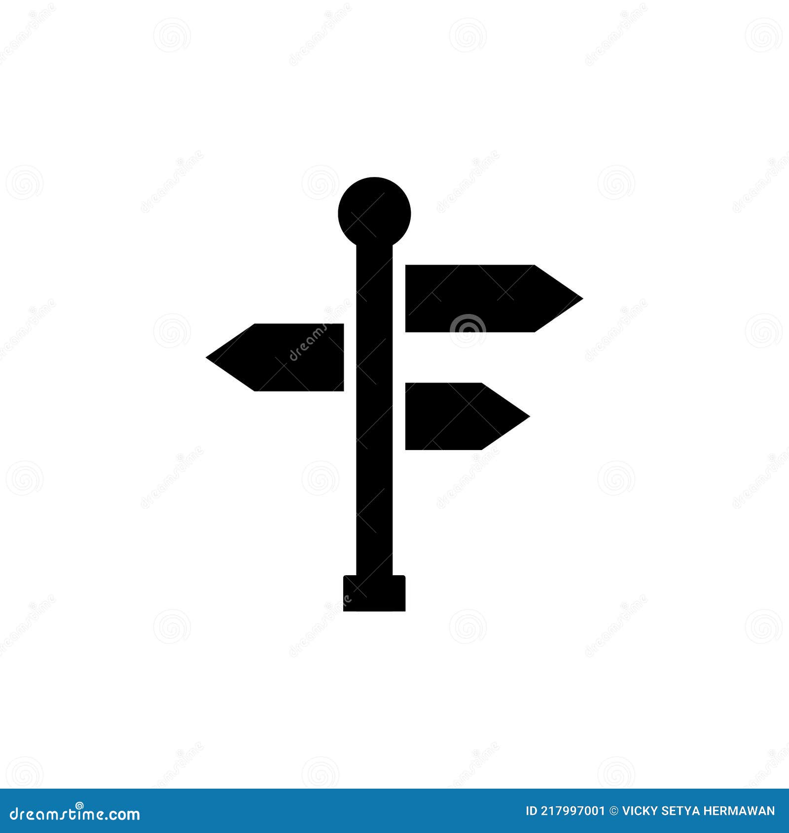 Signpost Icon Vector Illustration. Signpost Symbol Vector Stock Vector ...