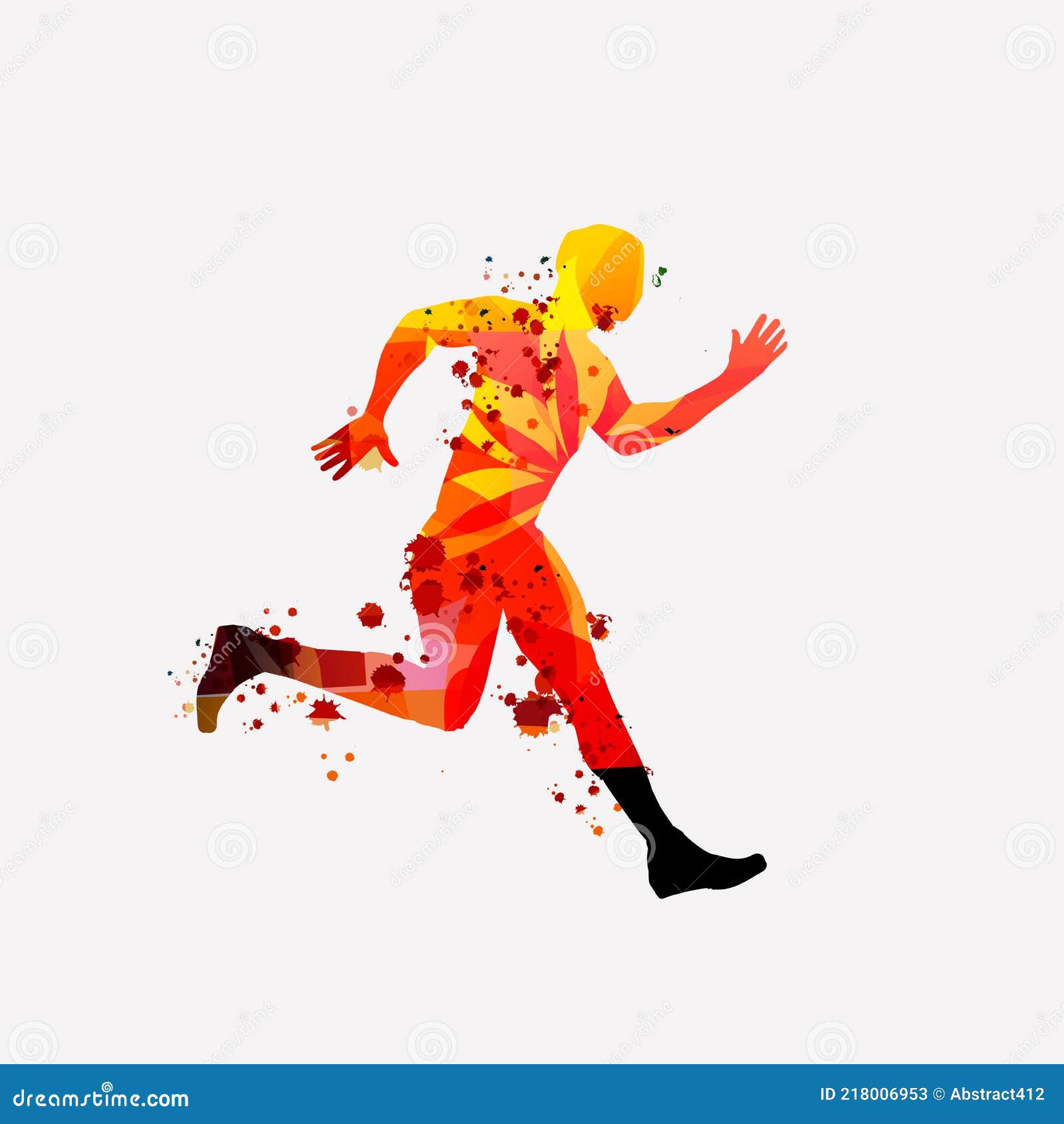 Running People, Marathon Race Poster Vector Illustration. Jogging ...