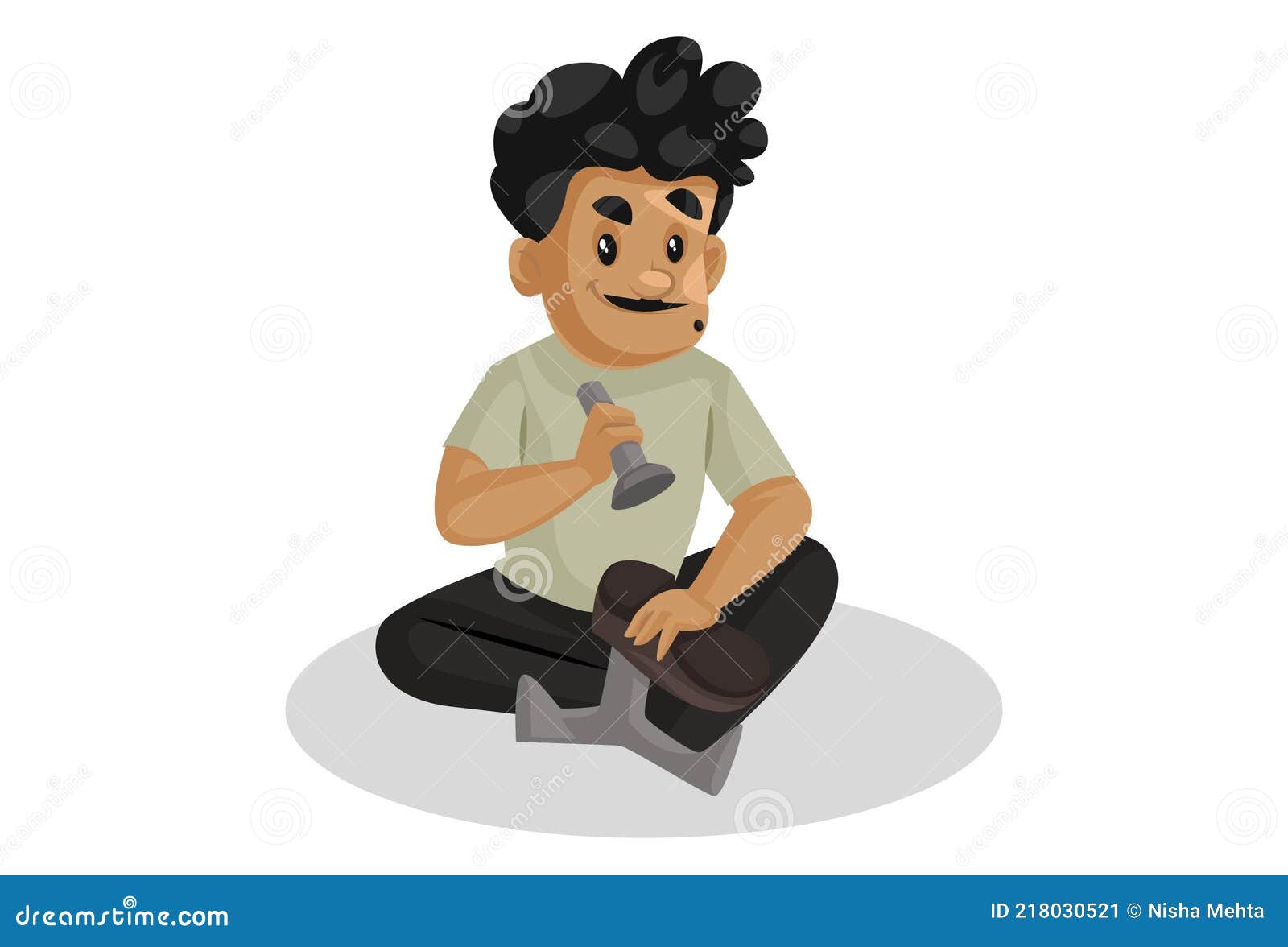 Cobbler Vector Cartoon Illustration Stock Vector - Illustration of ...