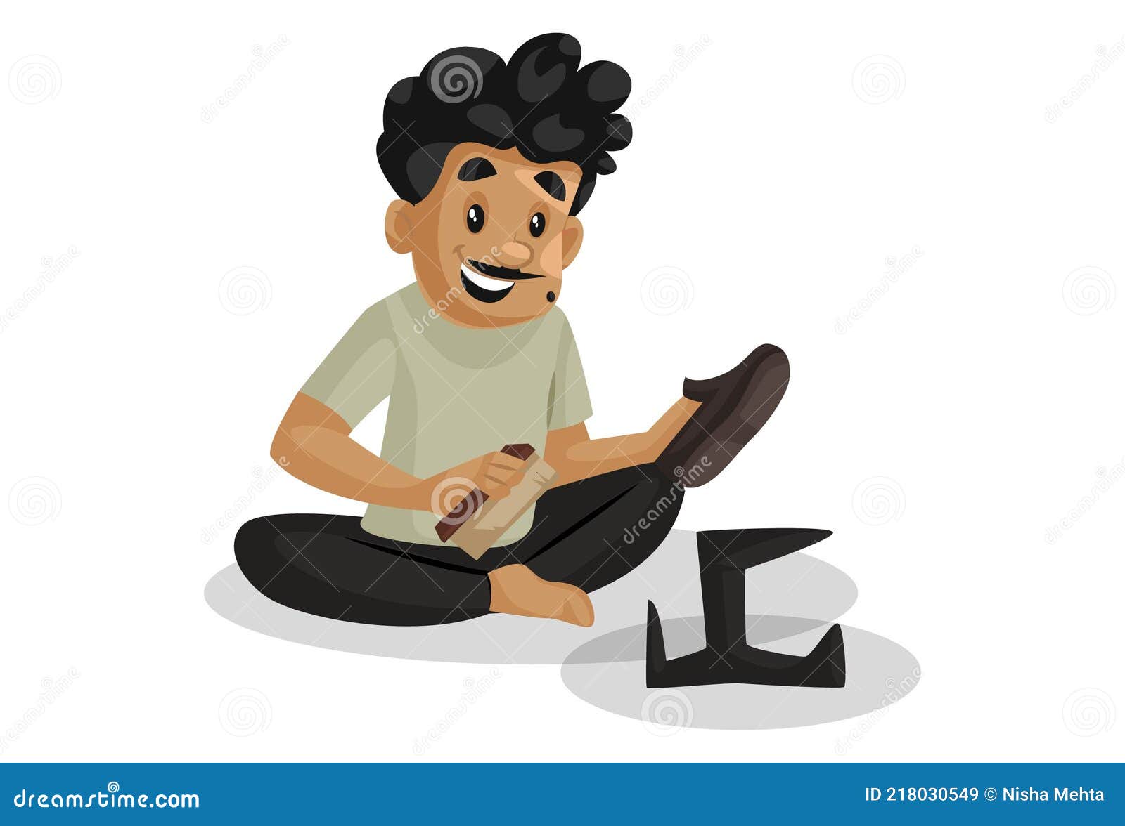 Cobbler Vector Cartoon Illustration Stock Vector - Illustration of ...
