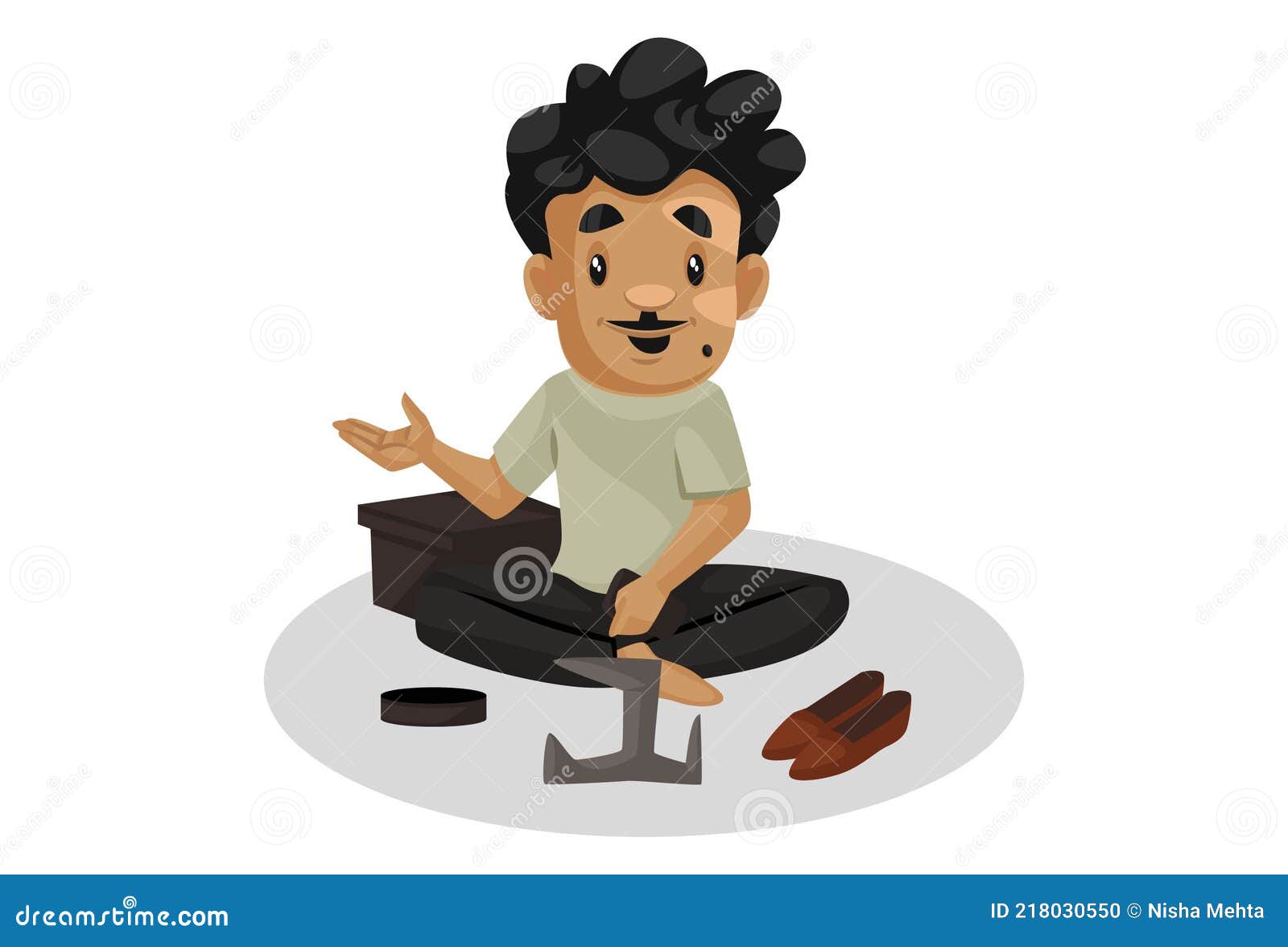 Cobbler Vector Cartoon Illustration | CartoonDealer.com #218030550