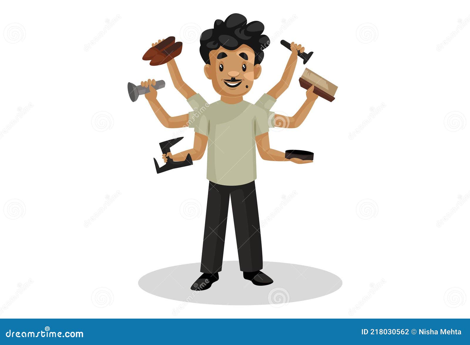 Cobbler Vector Cartoon Illustration Stock Vector - Illustration of ...