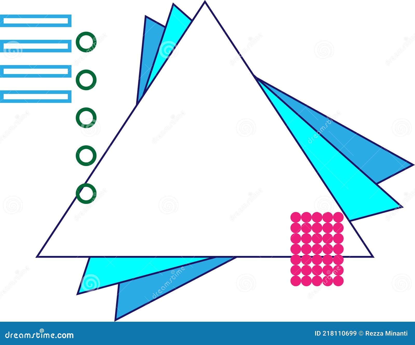 Vector of Colorful Triangles Frame Stock Vector - Illustration of logo ...