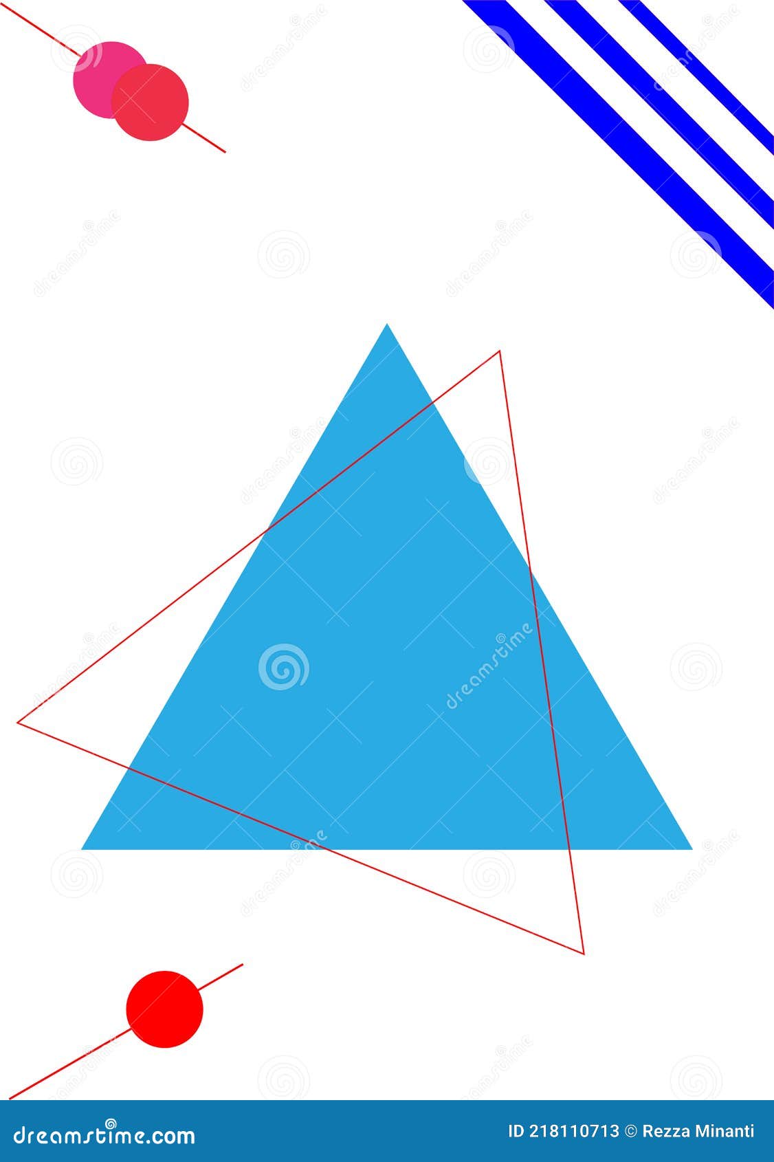 Vector of Colorful Triangles Template Stock Vector - Illustration of ...
