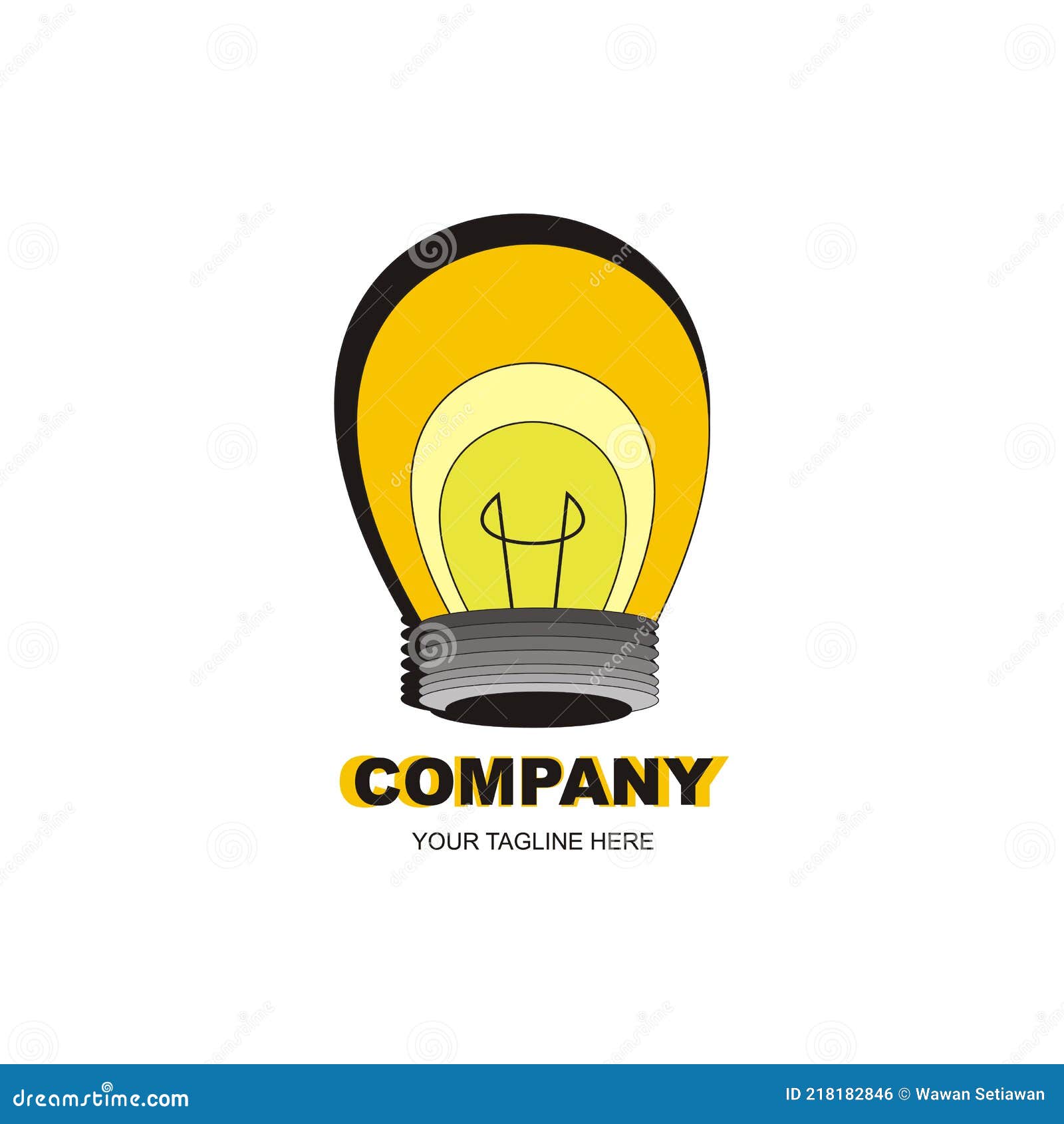 Illustration Vector Graphic of Lamp Buble Logo Image - Vector - Light ...