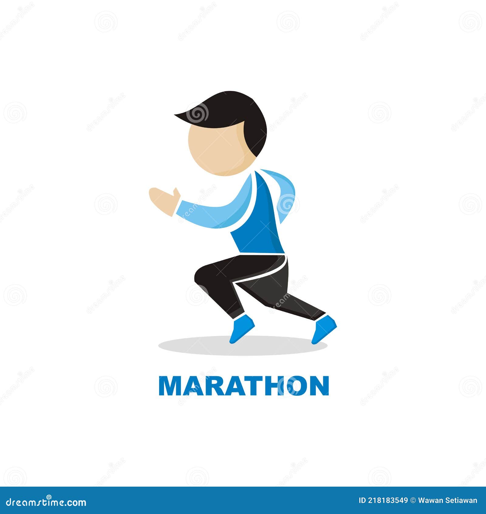 Illustration Vector Graphic of Marathon - Running Illustration - Vecto ...